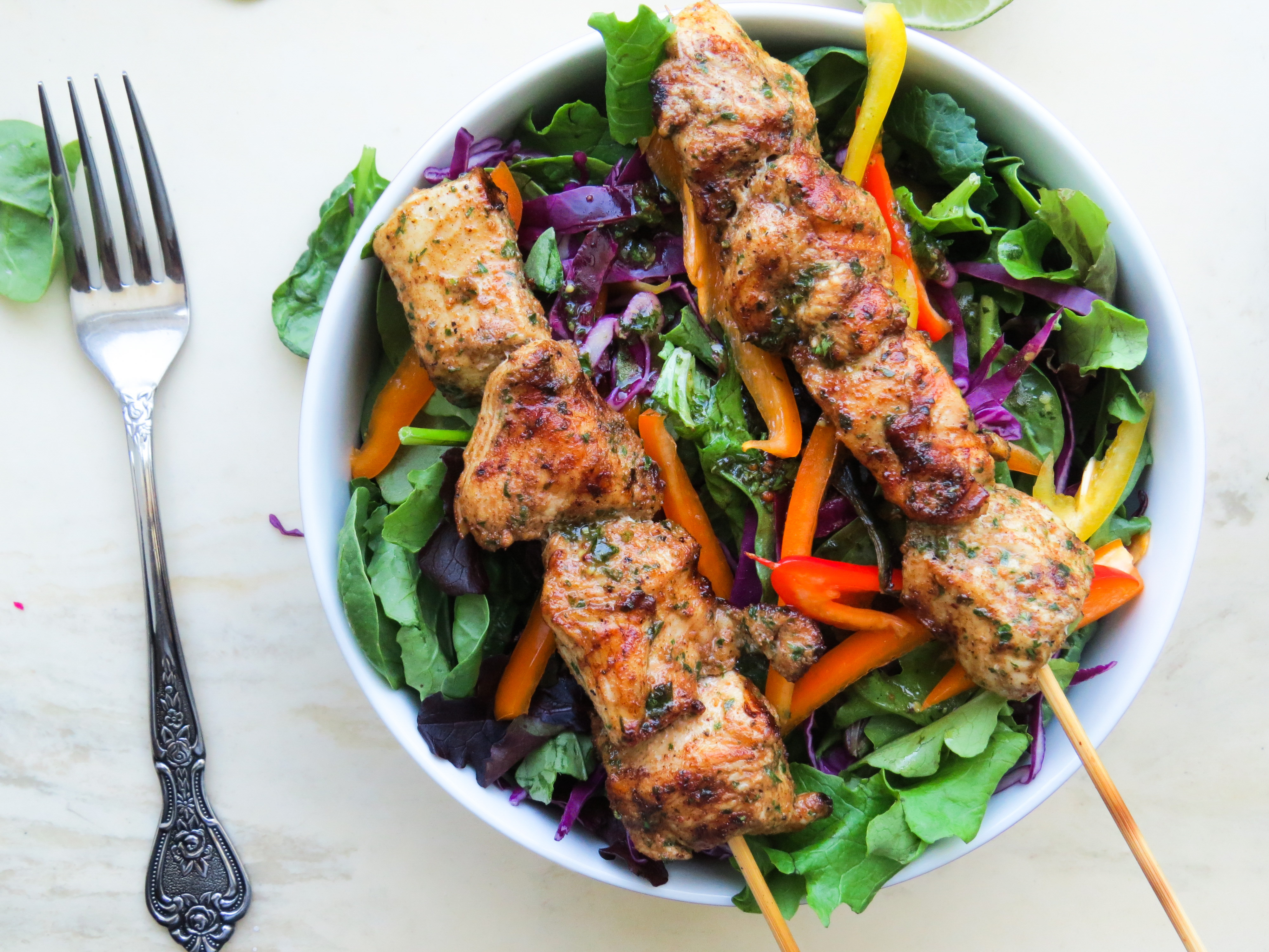West african grilled Chicken salad - Afrovitalityeats